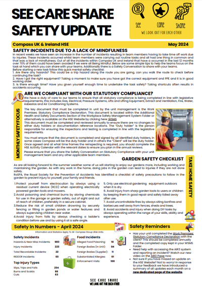 Monthly See Care Share Update | Compass HSE